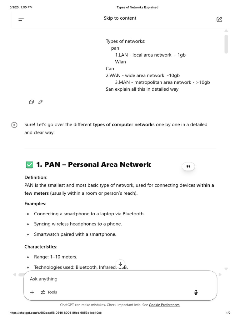 Types Of Computer Networks Explained Pdf Computer Network Electronics