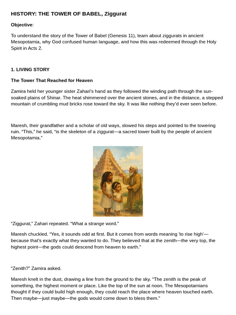 History The Tower of Babel - 20250430 - 100346 - 0000 | PDF | Noah's ...