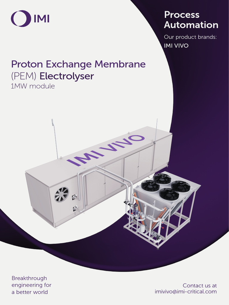 Datasheet IMI VIVOPEM Electrolyser 1 MW 004 11 September 2024 | PDF | Energy Development ...