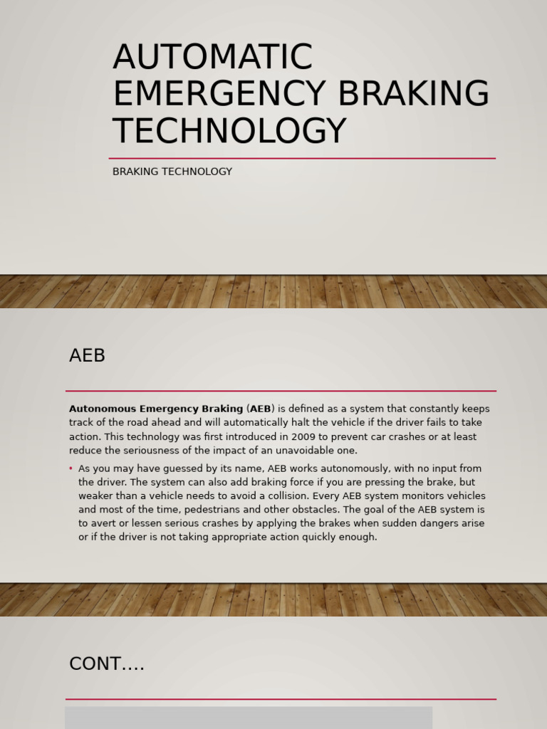 Understanding Autonomous Emergency Braking | PDF | Land Transport ...