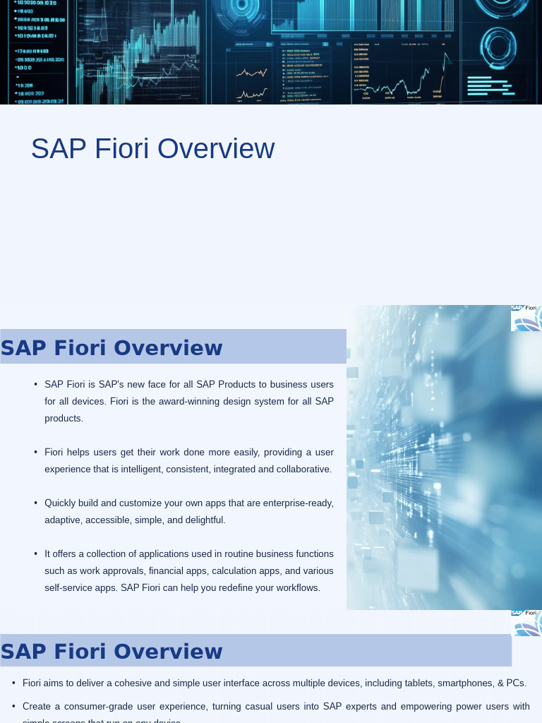 Sap Fiori Overview | PDF | Mobile App | Computer Science