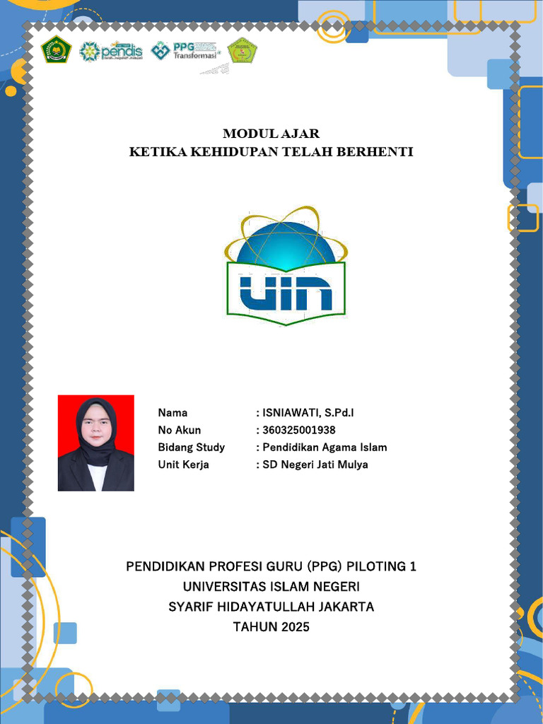 Modul Ajar Ukin-Isniawati-41240199102655-Ppg Daljab 2025 | PDF
