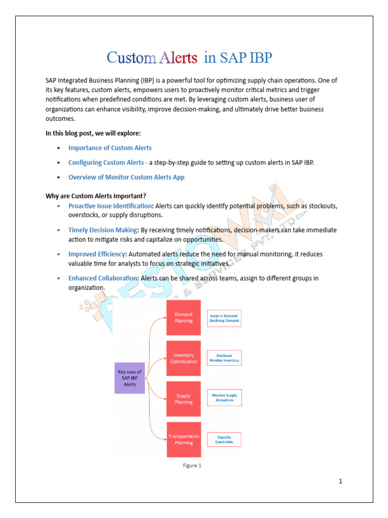 Custom Alerts in SAP IBP | PDF | Cluster Analysis | Microsoft Excel