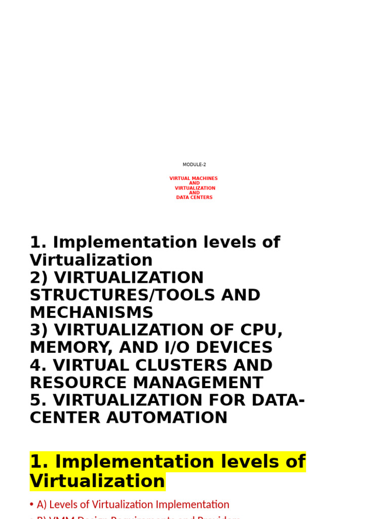 Module02 Cloudcomputing 250409082914 Cbe5e4c6 | PDF | Virtualization ...
