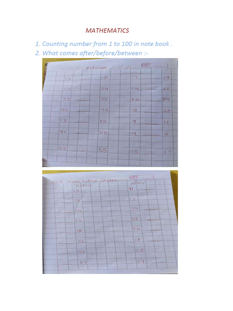 Mathematics - LKG Summer | PDF