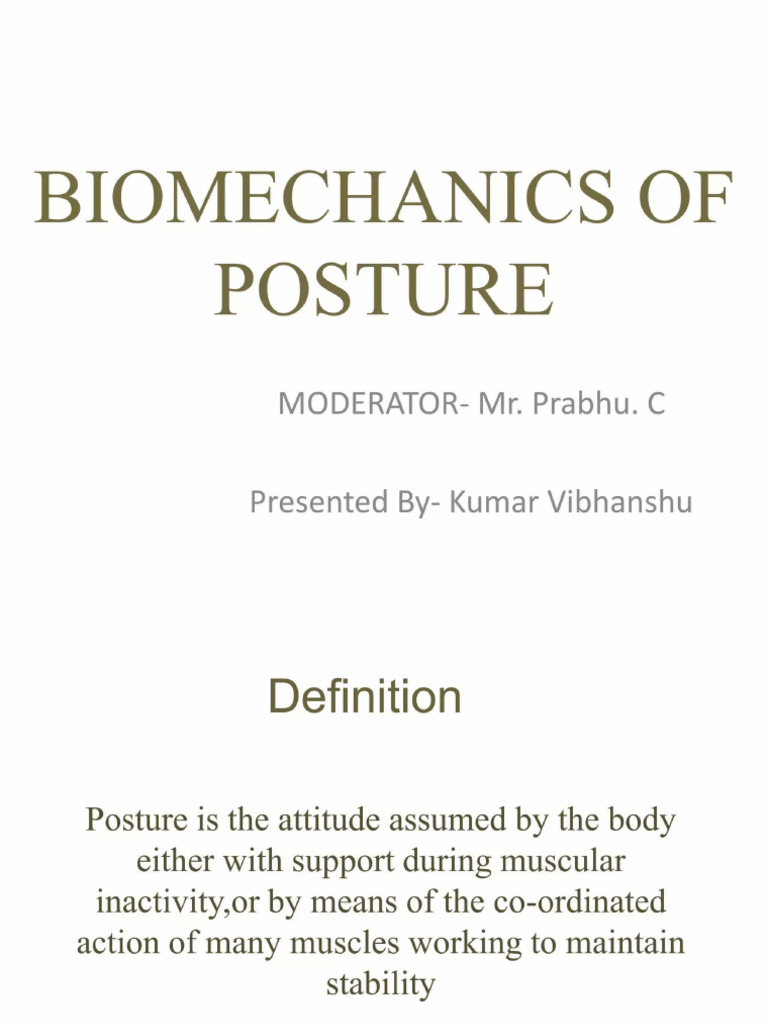 Posture | PDF