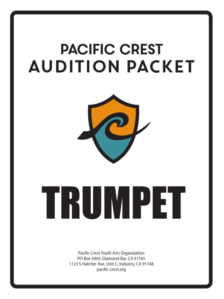 Audition Packet 2025 TRUMPET | PDF | Cent (Music) | Breathing
