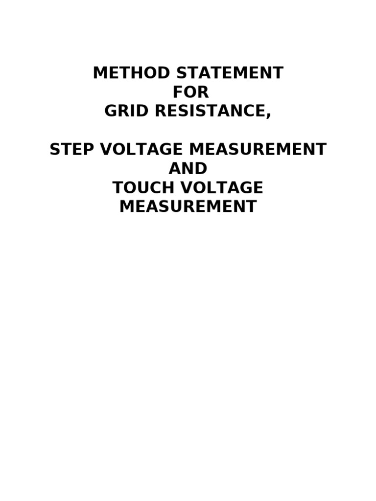 Earth Ground Resistance Testing Methods | PDF | Electronics ...