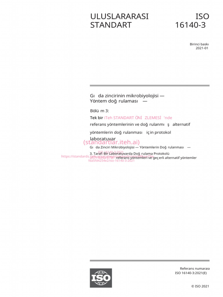 Iso 16140 3 2021 | PDF