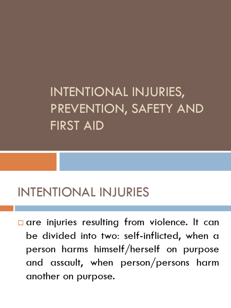 Quarter 4 Health Education Intentional Injuries | PDF | Kidnapping ...