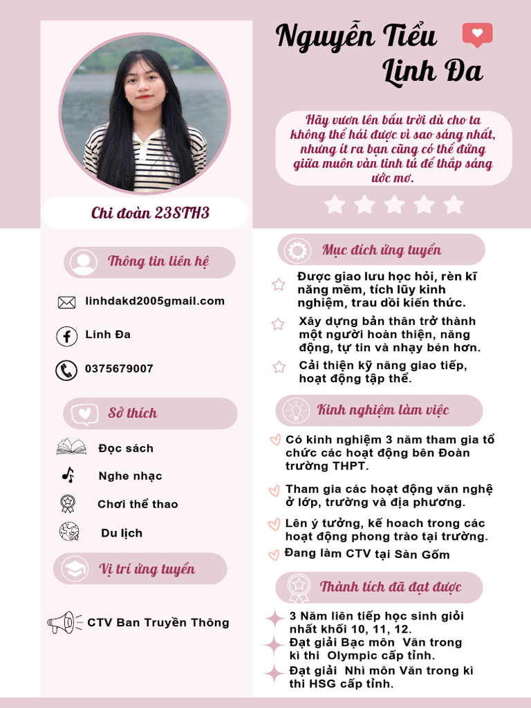 Pink Professional Business Administration Resume | PDF