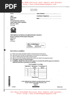 KCSE Pp3 2025 Trial 1 | PDF