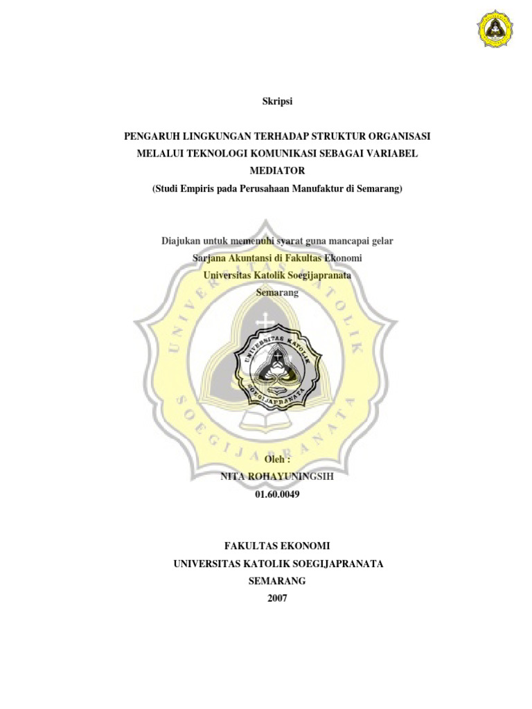 01.60.0049 Nita Rohayuningsih COVER | PDF
