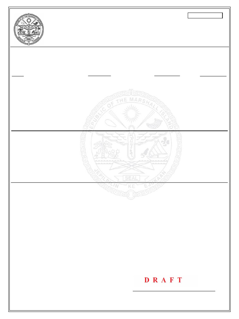 Provisional Vessel Registry Certificate | PDF | Marshall Islands | Ships