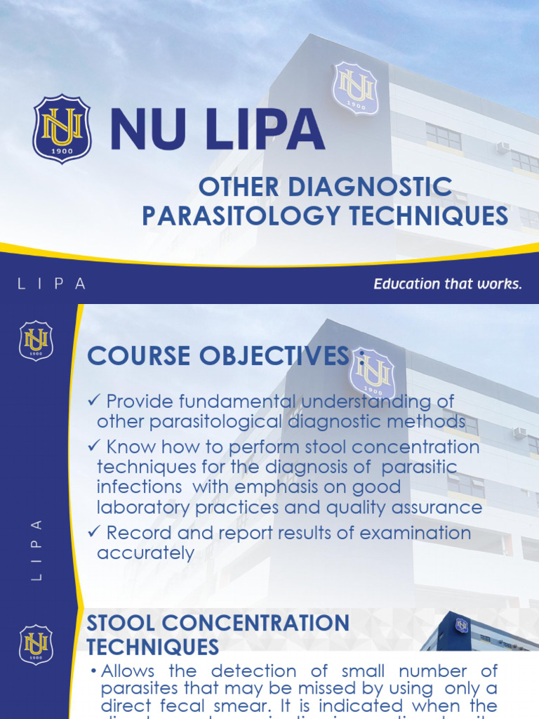 Concentration Techniques Fect | PDF | Parasitism | Human Feces