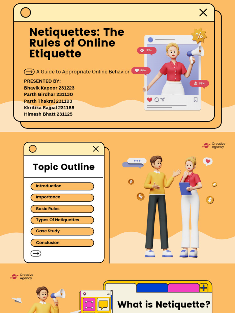 Netiquettes The Rules of Online Etiquette | PDF | Computer Security ...