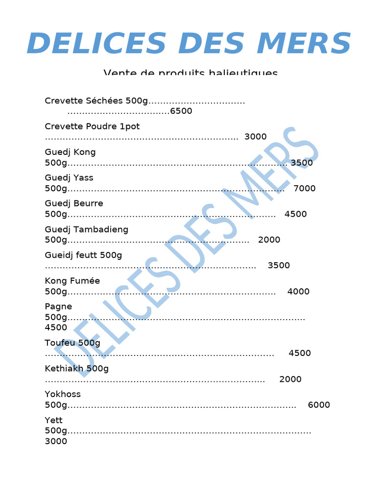 Grille Tarifaire DDM | PDF