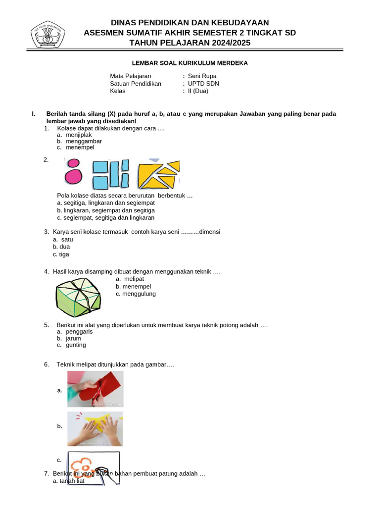 UAS Seni Rupa 2b | PDF
