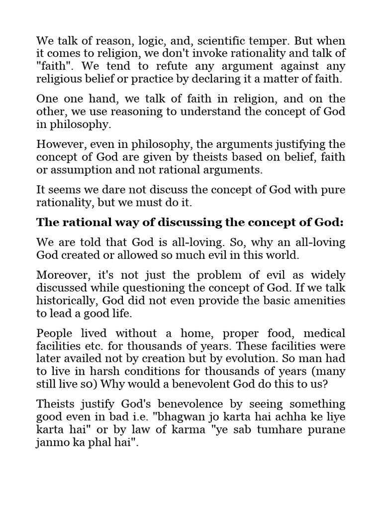 The Myth of Religion | PDF | God | Theism