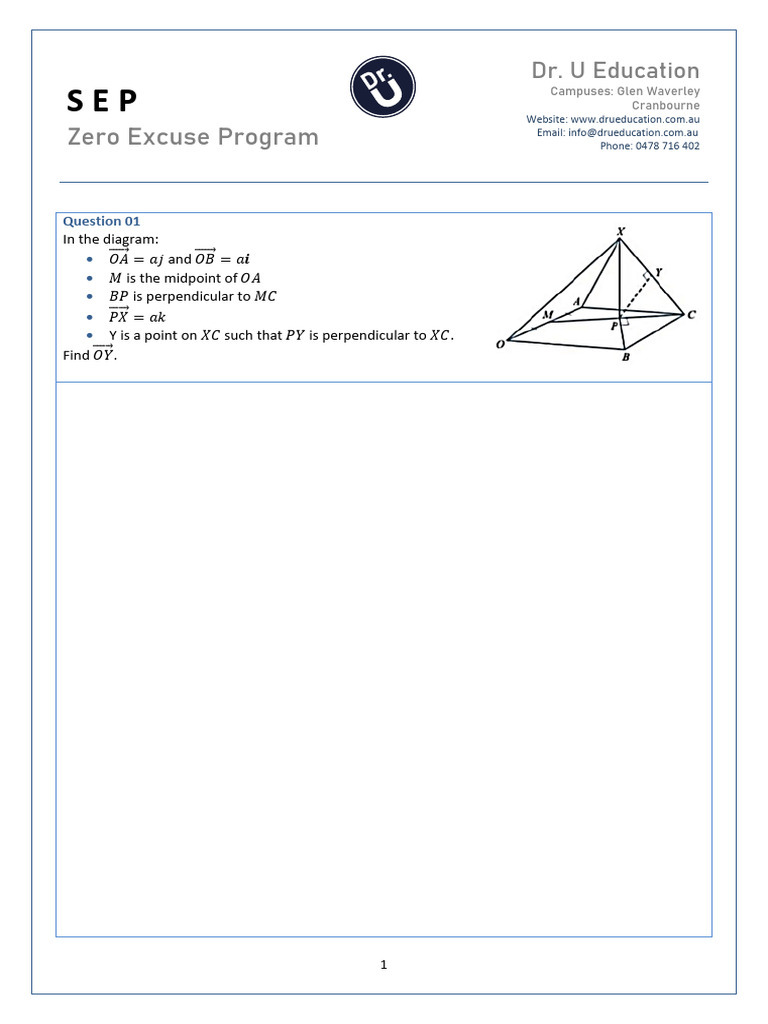 SEP - Zero Excuse Program | PDF