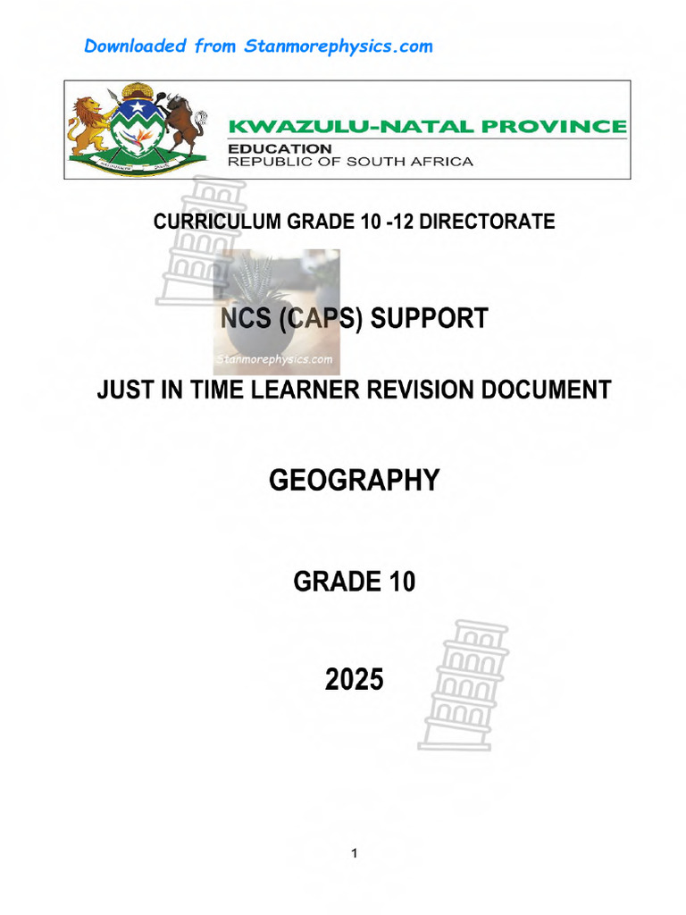 Grade 10 Geography Term 4 Study Notes | PDF | Volcano | Fault (Geology)