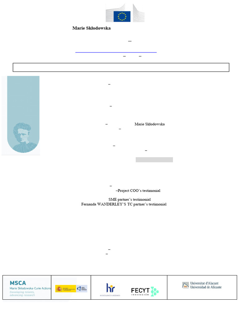 Ec RTD Msca Staff Exchanges 2025 Agenda | PDF