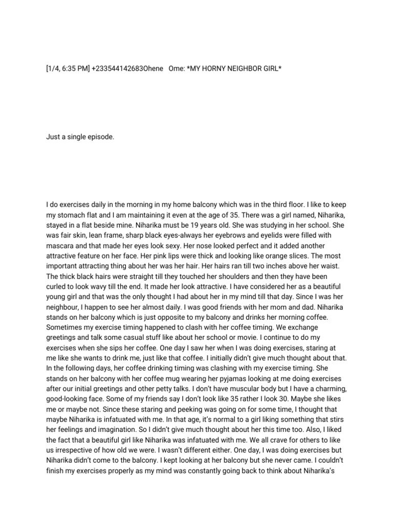 My Horny Neighbor Girl 18 Pdf