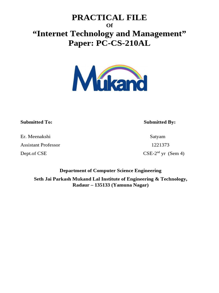 Itm Lab | PDF | Computer Network | Network Interface Controller
