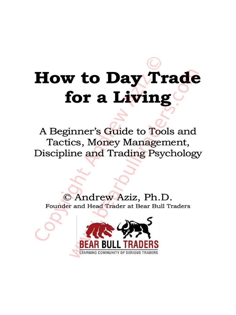 Andrew Aziz How To Day Trade For A Living Audiobook Figs | PDF | Market ...