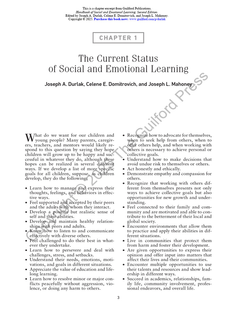 Chapter 10 - SEL | PDF | Learning | Cognition