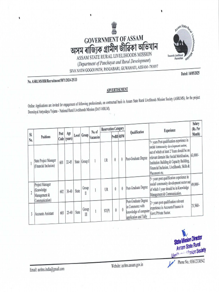 Advertisement Day NRLM | PDF
