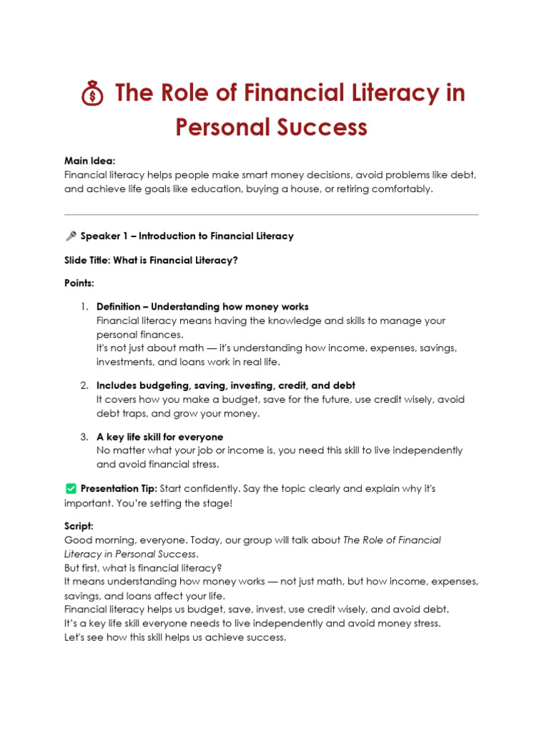 English Project Script 1 | PDF | Debt | Credit