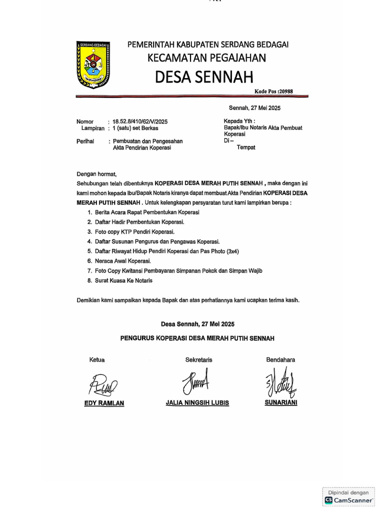 Contoh Berkas Lengkap | PDF