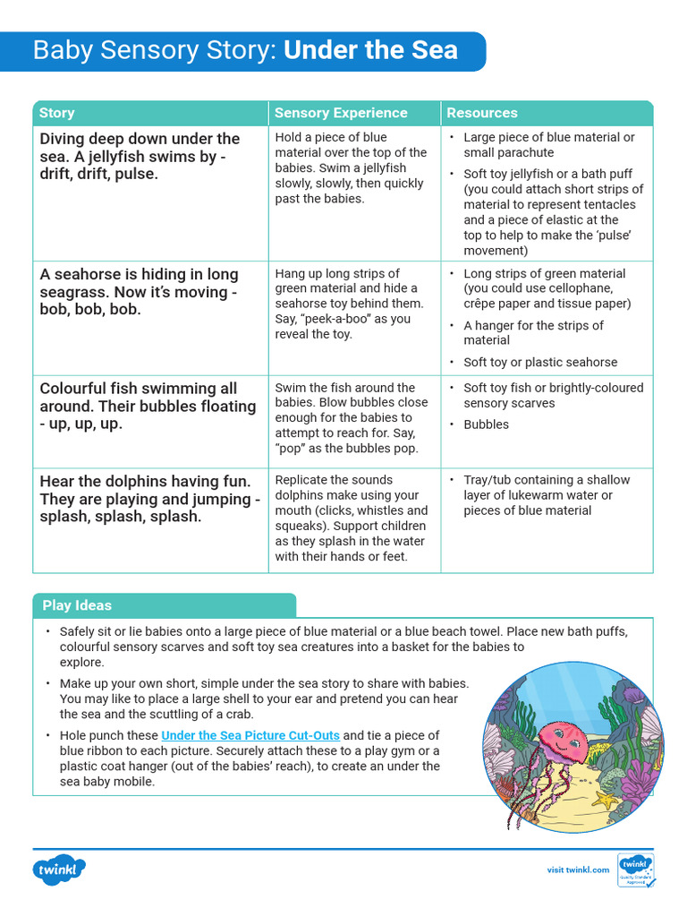 Under the Sea Baby Sensory Story | PDF | Sea