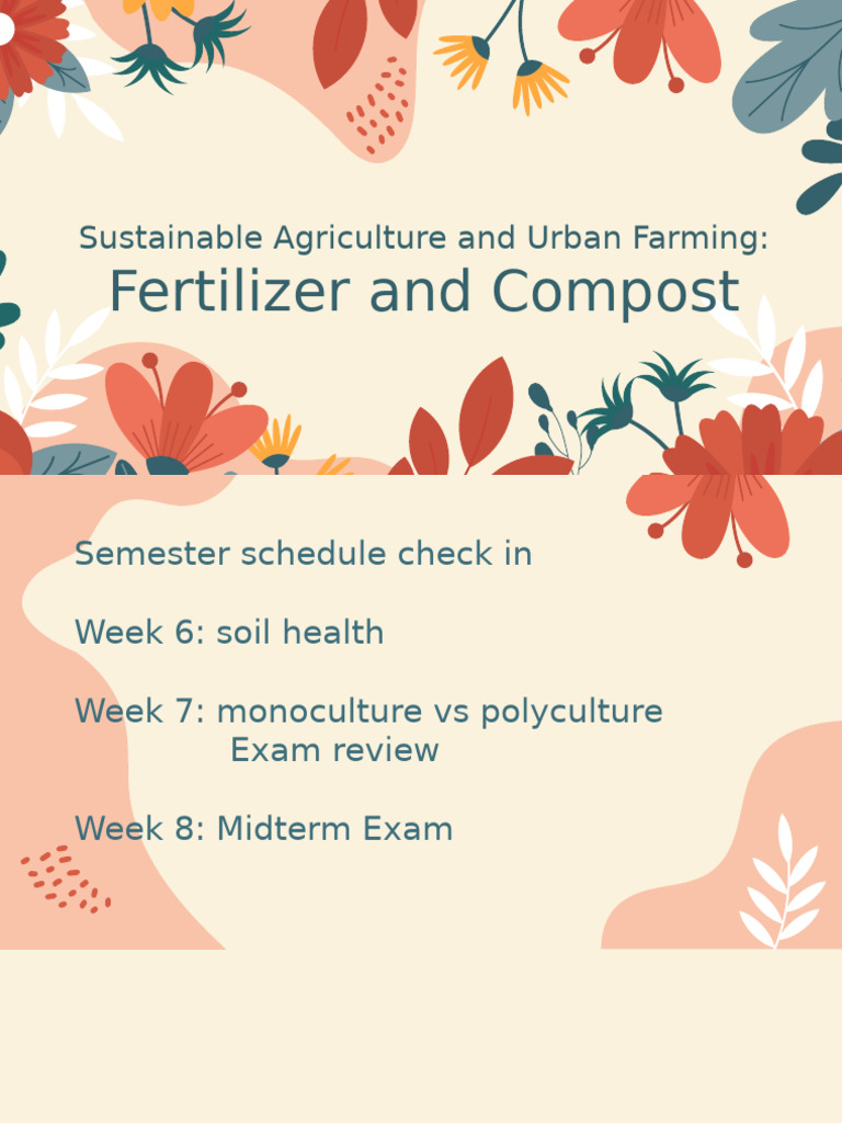 Fertilizer and Soil Health | PDF | Compost | Fertilizer