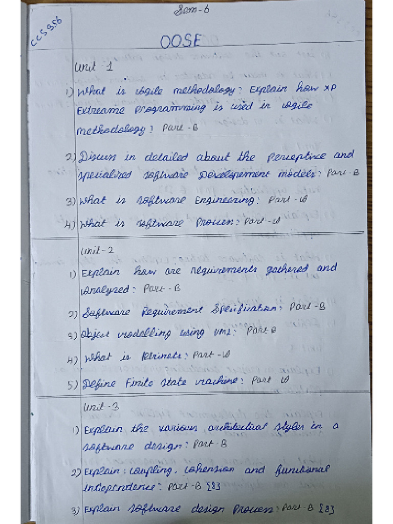 OOSE Important Q&A | PDF