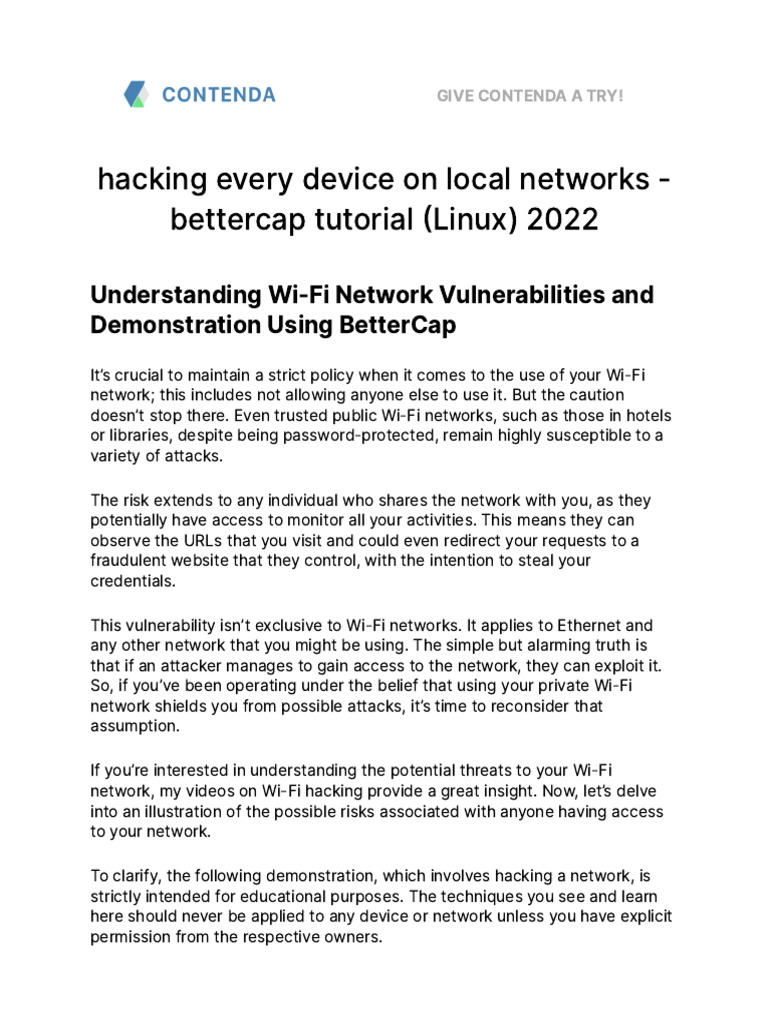 Bettercap Spoofin Tutotorial | PDF | Virtual Private Network | Wi Fi