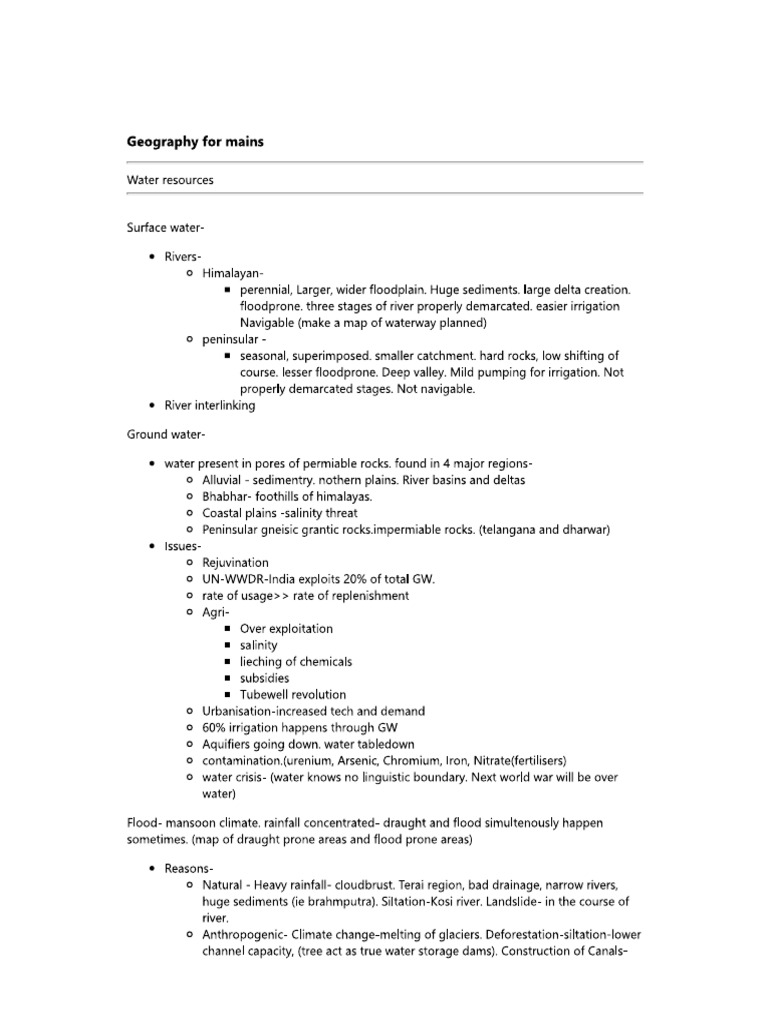Arvind Shah Geography | PDF