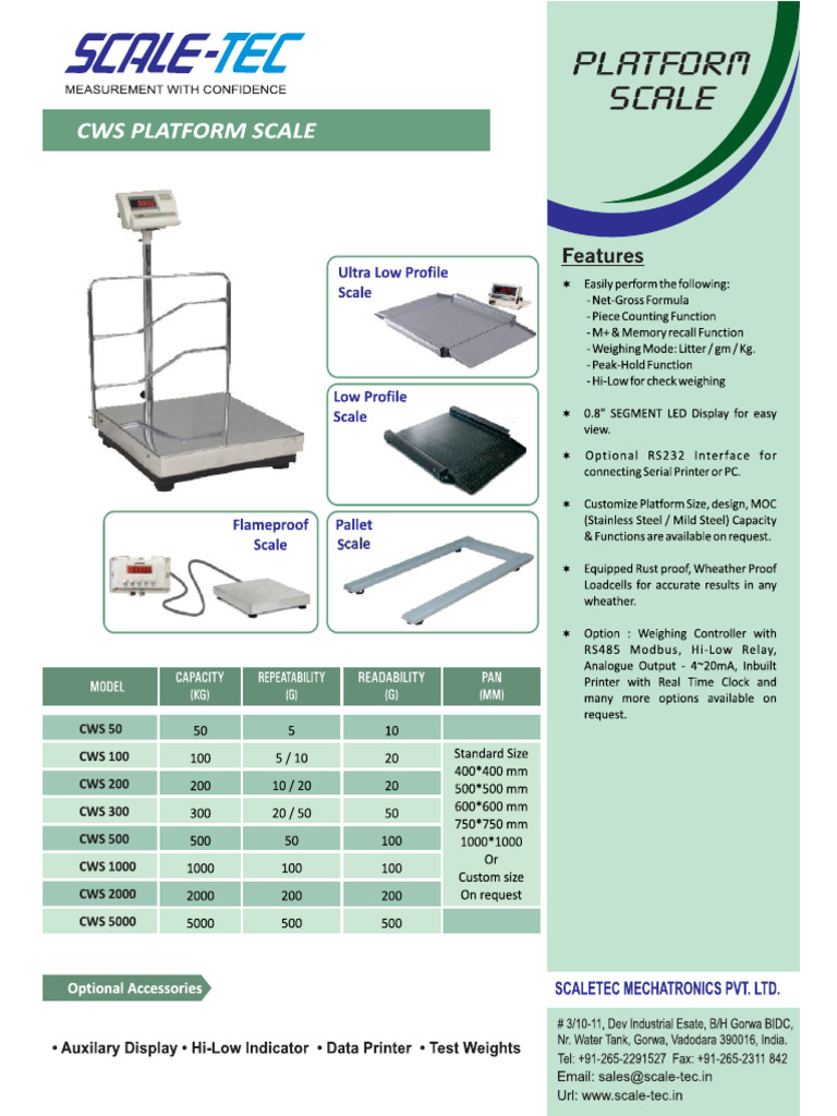 Scaletec Platform Balance | PDF