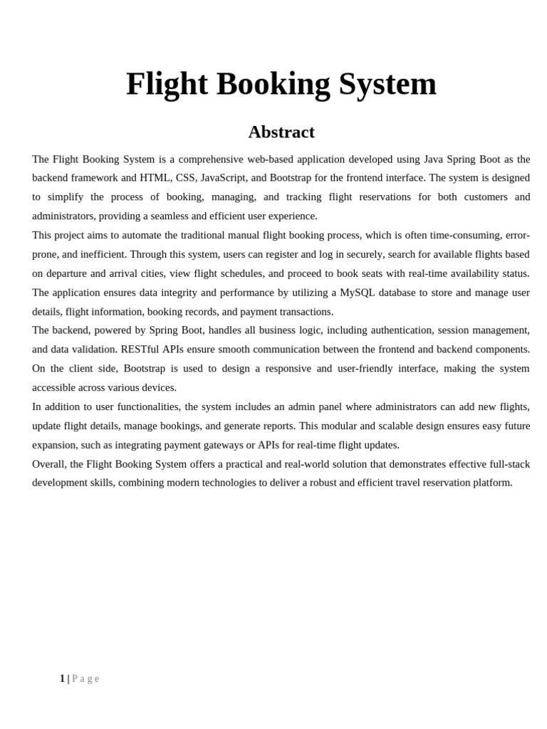 Airline Reservation System | PDF | Java (Programming Language) | Databases