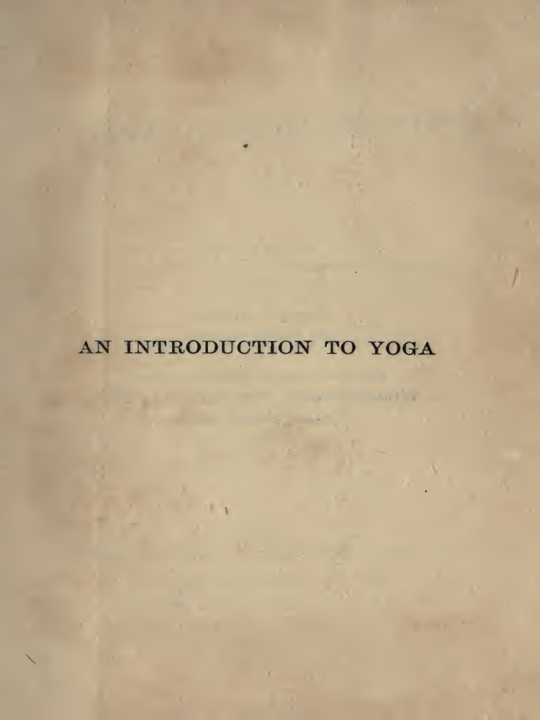 TVA BOK 0047573 An Introduction To Yoga | PDF | Yoga | Consciousness