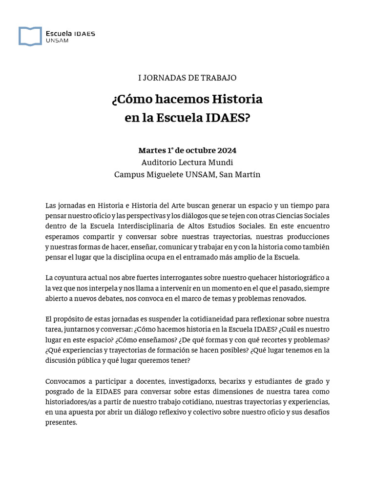 Como Hacemos Historia | PDF | Educación en artes liberales