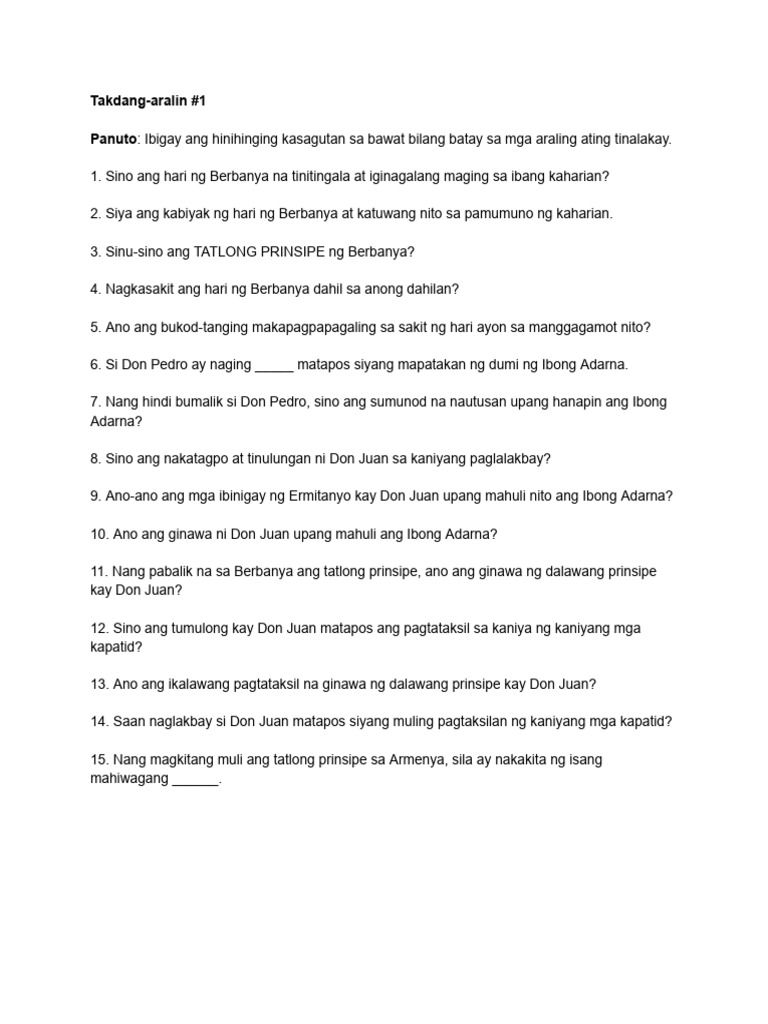 Takdang Aralin 1 | PDF