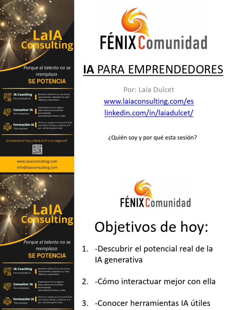 IA para Emprendedores: Herramientas y Tips | PDF | Inteligencia ...