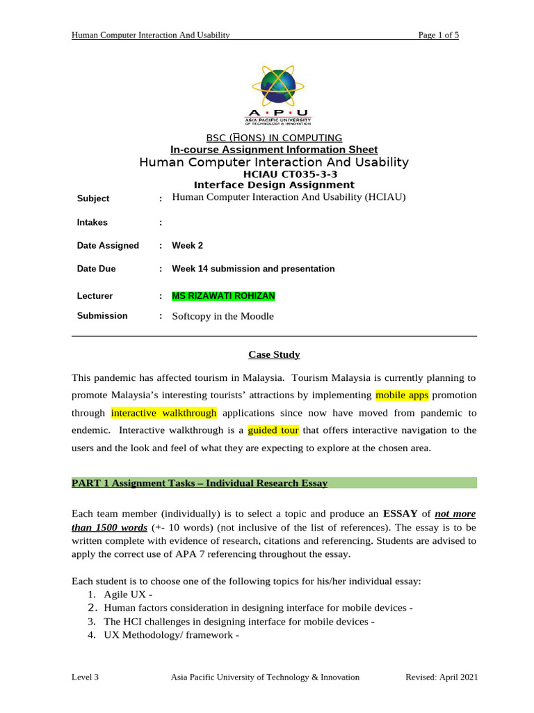 HCI and Usability in Mobile App Design | PDF | Usability | Human ...