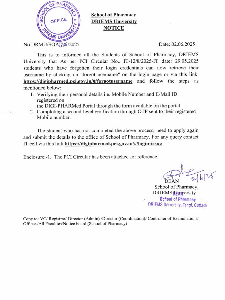 PCI Digi-Pharmed Portal Updates 2025 | PDF | User (Computing ...