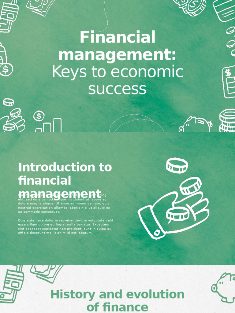 Green Modern Financial Management Presentation | PDF