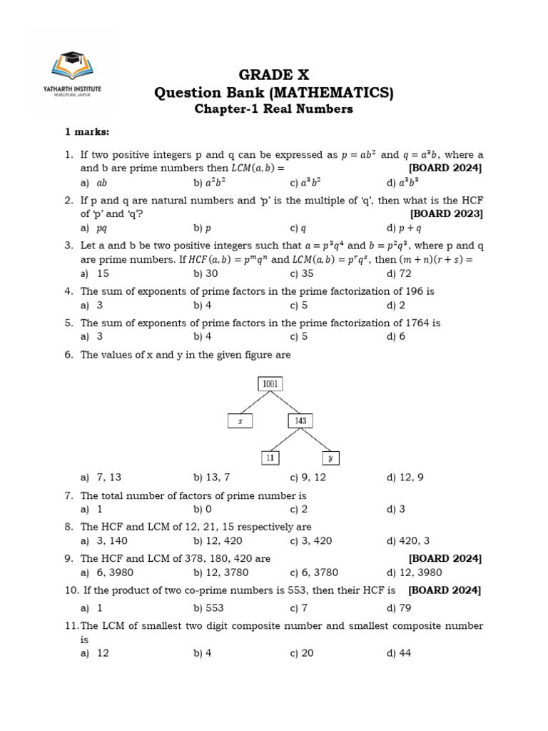 Chapter 1 Real Numbers Y | PDF | Rational Number | Numbers
