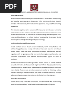 Appropriate Assessment in ECCE | PDF | Early Childhood Education | Learning