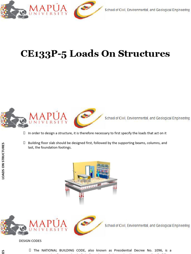 CE133P-5 Loads On Structures | PDF | Structural Load | Pressure